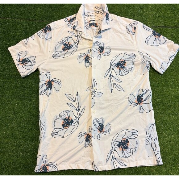 Ash | Shirts | Porter Ash Shirt Mens Small White Kinetic Stretch ...